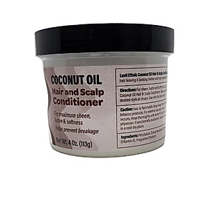 Lusti Coconut Oil Hair & Scalp Conditioner for Maximum Sheen, 4 Fl. oz