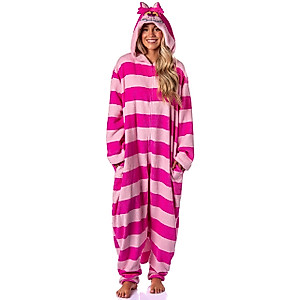 INTIMO Alice in Wonderland Cheshire Cat Unisex Costume Union Suit One Piece Pajama Outfit (Large/X-Large)