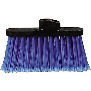 SPARTA 3685314 Flo-Pac Wide Duo Sweep Flagged Warehouse Broom Head, Polypropylene Bristles, 4" Trim x 13" Width Bristle, 7"Length, Blue (Pack of 12)