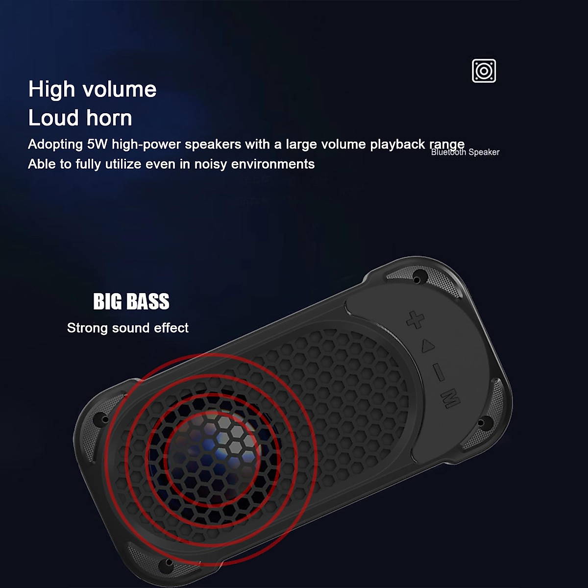 Clearance Bluetooth Speakers, LED Color Lights Speakers , Wireless Bluetooth Sound Subwoofer, Outdoor Portable Bluetooth Small Speaker, Long-lasting Battery Life Bluetooth Speaker for Indoor&Outdoor