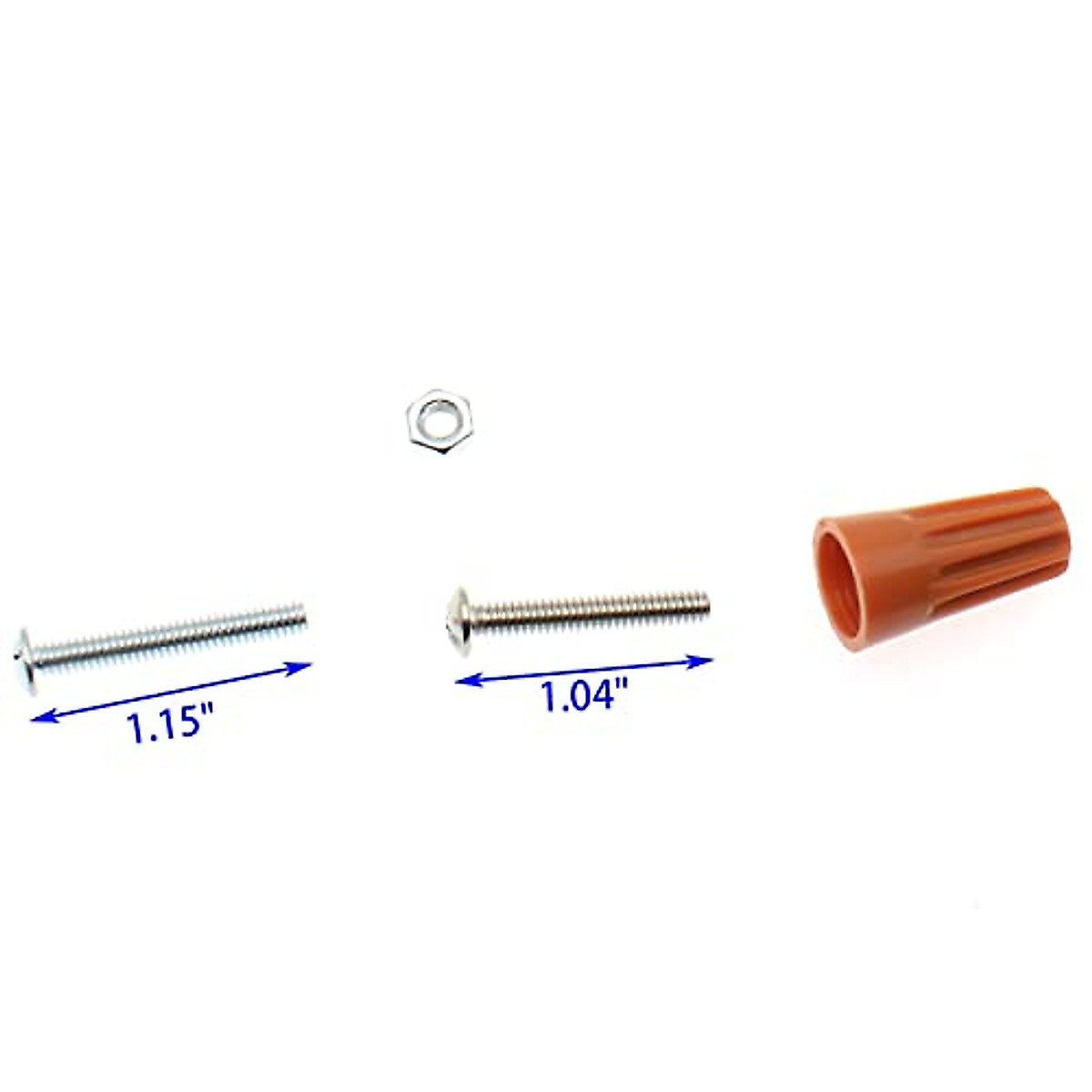 4 Set 4" Universal 360 Rotation Light Fixture Crossbar Light Fixture Mounting Bracket with Ground Screws and Acorn Cap Nuts [FDXGYH]