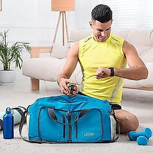 G4Free 40L 65L Foldable Duffel Bag Water Resistant Carry On Tote Bag Lightweight Packable Duffel Bag for Travel Overnight Weekender Bag for Men Women