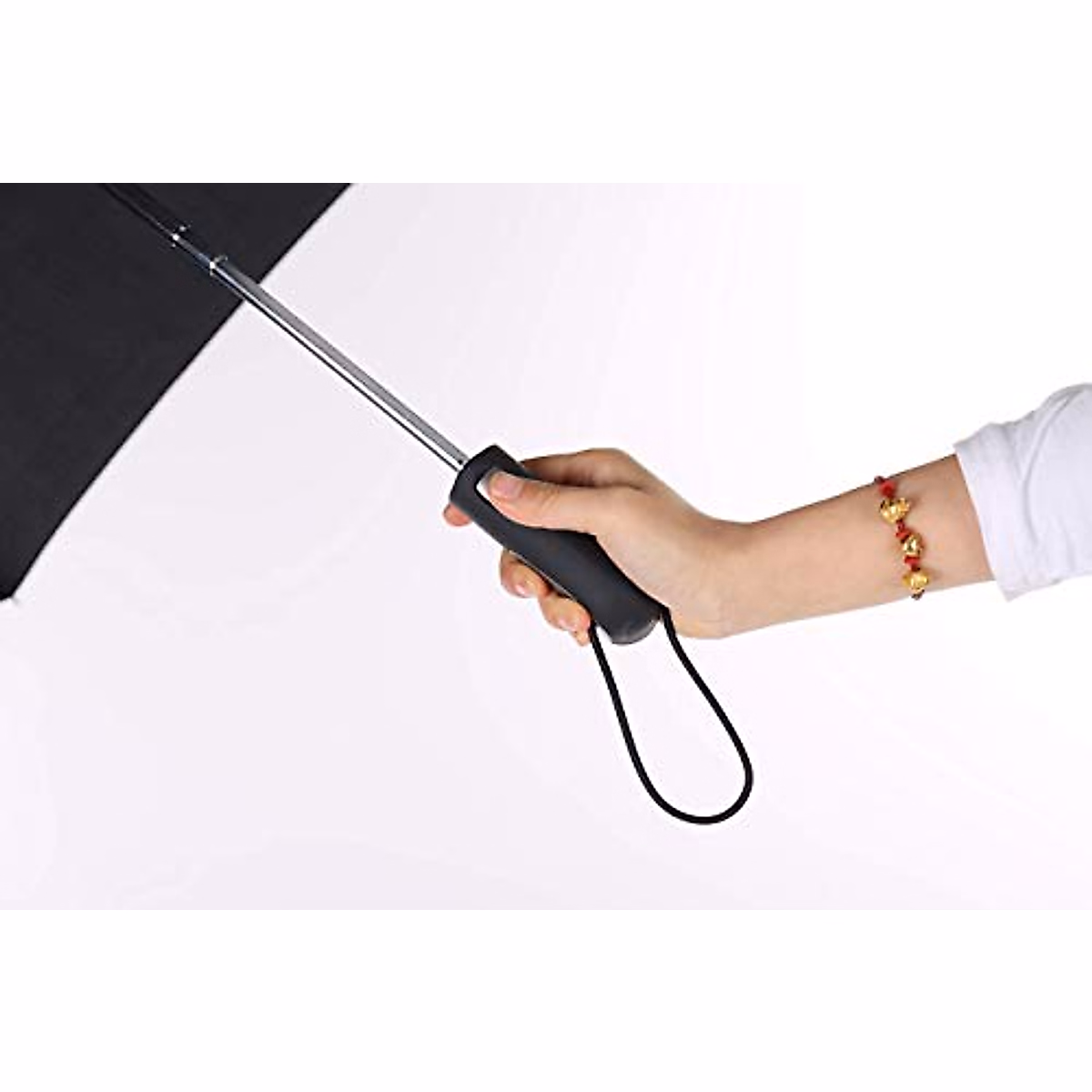 JOURNOW X-Large 8 Ribs Windproof Automatic Travel Umbrella with 210T Heavy Coating (Green)