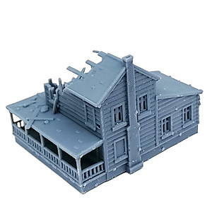 Outland Models Railway Scenery Structure Damaged Country House 1:160 N Scale