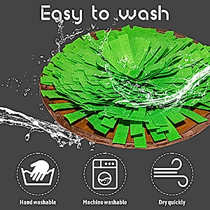 Snuffle Mat for Dogs, Foraging Mat for Dogs, Pet Feeding Mat Imitate Outdoor Lawn to Release Pet Natural Foraging Skills, Portable Pet Snuffle Mat, Sniff Mat for Dogs Rabbits Boredom & Relieve Stress