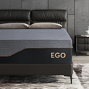 Dyonery Twin 14 Inch Memory Foam Mattress in a Box, Jacquard Fabric Cover, Made in USA, CertiPUR-US Certified, Ventilated Copper AeroFusion Memory Foam, Fiberglass Free Mattress, 75”x38”