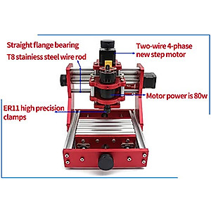 CNCTOPBAOS 1310 CNC Router Machine for Metal Carving,DIY Mini Desktop Benbox/GRBL Control Milling Machine for Aluminum,Copper,PVC,PCB,Acrylic,Wood Cutting Engraving Machine