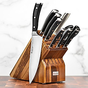 Wusthof Classic Ikon 10 Piece Knife Set with Acacia Block