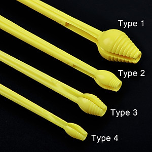 Fishing Hook Disgorger, 8pcs Snelled Fish Hook Remover Tool Fish Dehooker Plastic Portable Unhook Extractor Tool Fishing Saltwater Fishing Supplies Fishing Gear Accessories