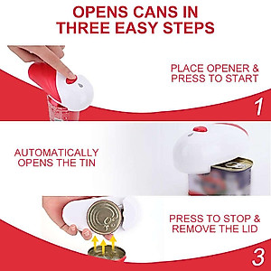 Electric Can Opener,Hands-Free Automatic Operation, Safe & Easy Single Button Press – The Ultimate Kitchen Gadget
