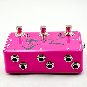 New Three Way Switch Pedal-Guitar Loop Pedal Switch Board-True Bypass- Guitar Effects pedal switch For Electric Guitar Guitar Parts Accessories Brown