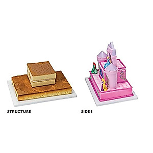 DECOPAC Disney Princess Happily Ever After Signature DecoSet Cake Topper, 4.8" L x 2.5" W x 6" H, Pink