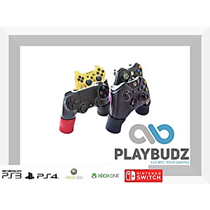 Playbudz Pro Grips for PlayStation 5 Controller (PS5) Combo Pack (2 Pairs) - Compatible With (PS4, XB1, Xbox 360, Xbox One, Nintendo Switch Pro, PS3) Controller