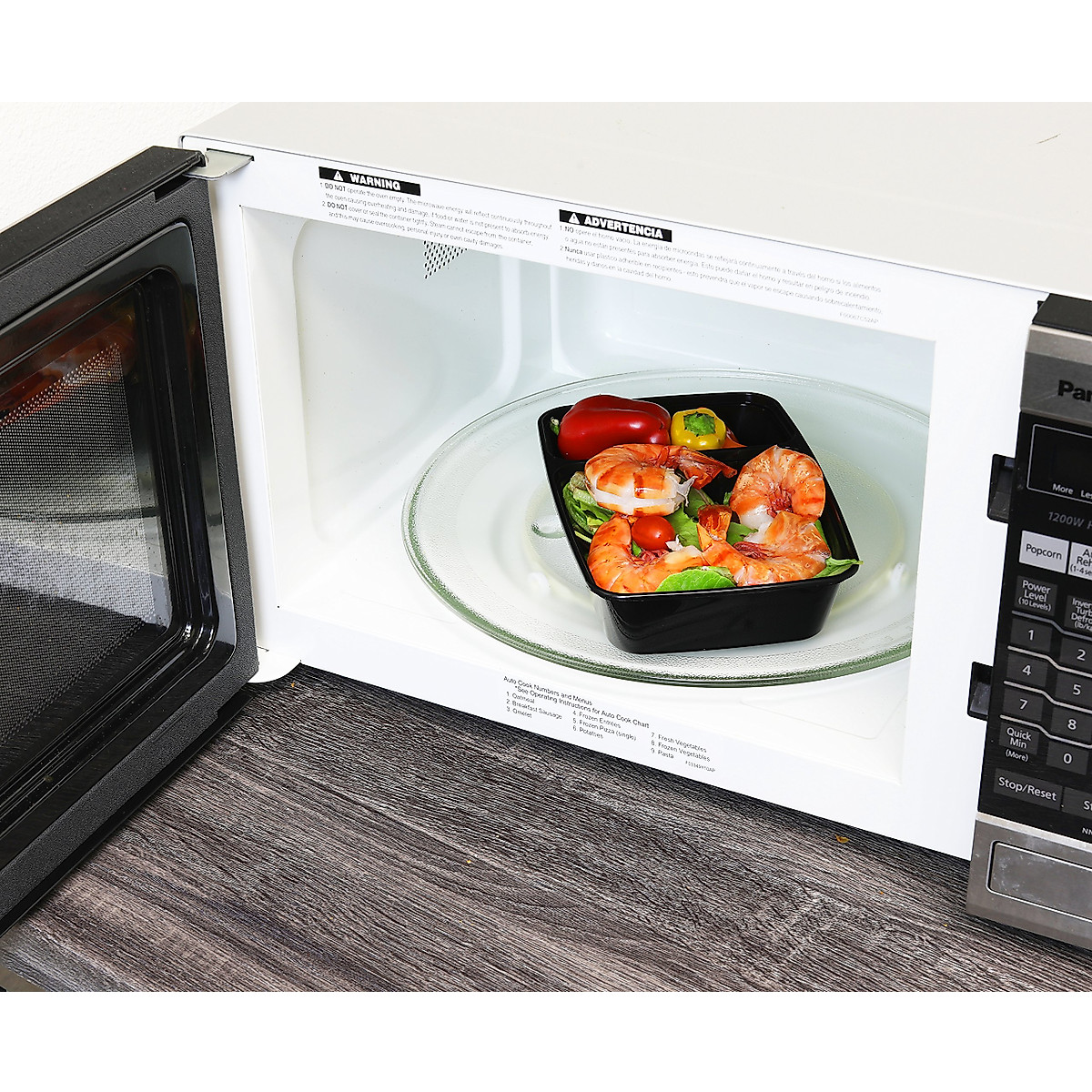 16 Pack - SimpleHouseware 2 Compartment Food Grade Meal Prep Storage Container Boxes (28 ounces)