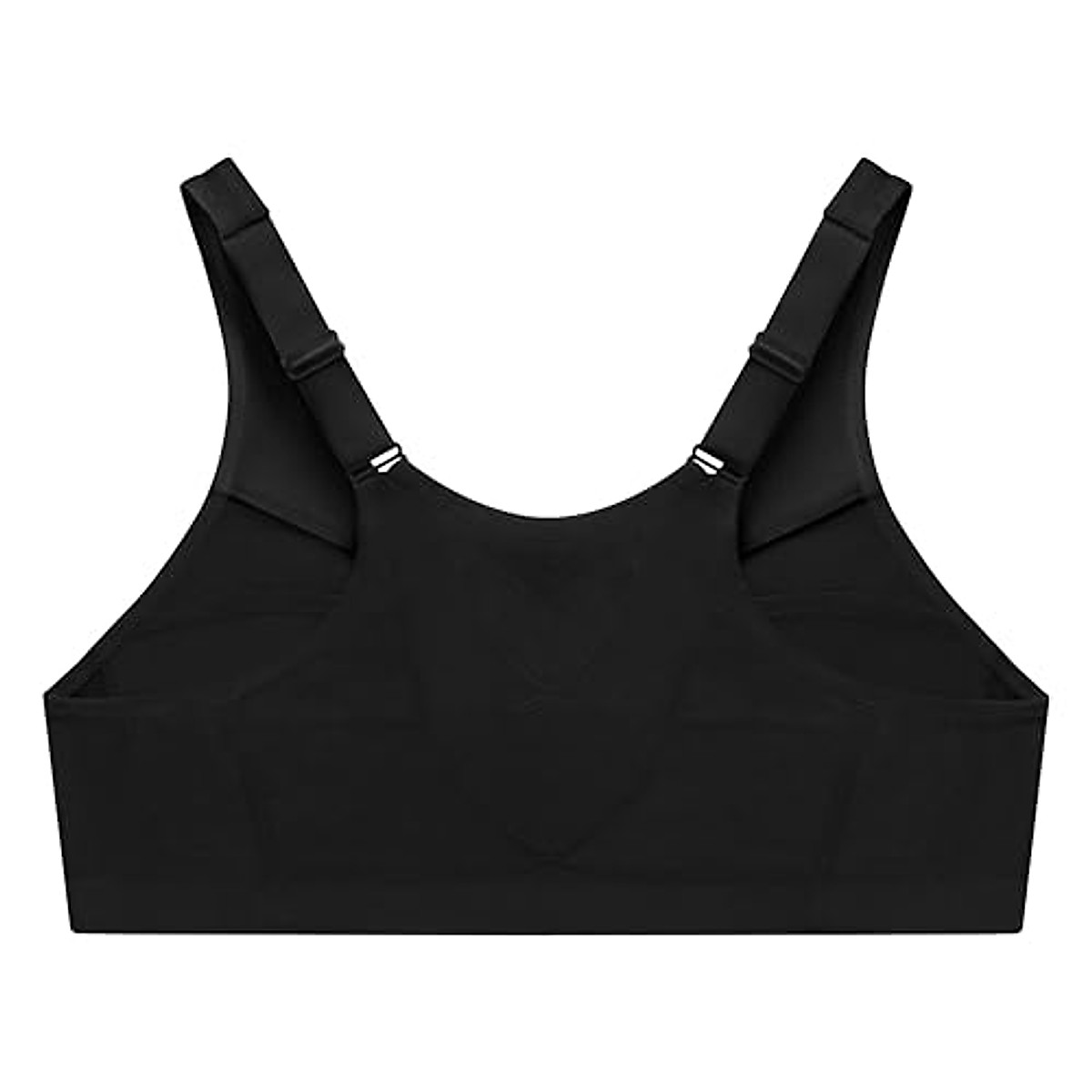 Glamorise Full Figure Plus Size MagicLift Front-Closure Posture Back Bra Wirefree #1265 Black 40K