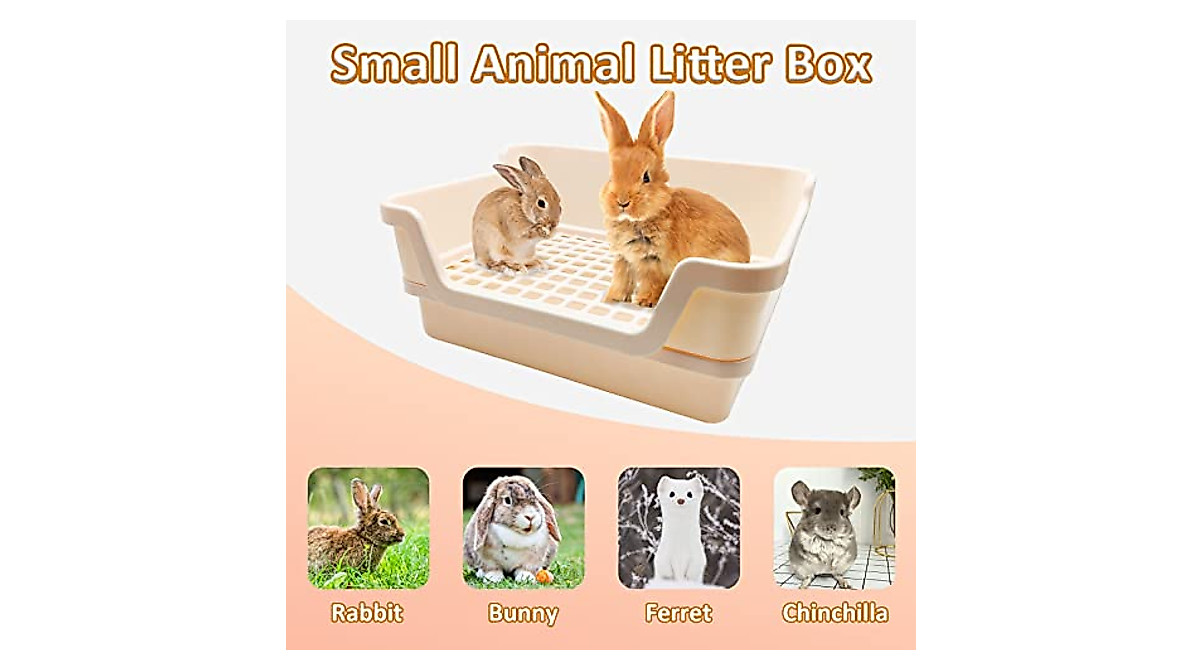 BNOSDM Large Rabbit Litter Box - Easy Potty Training