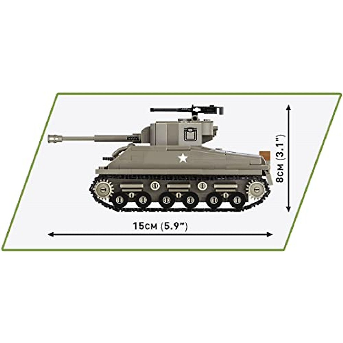 COBI Historical Collection M4A3E8 Sherman Tank