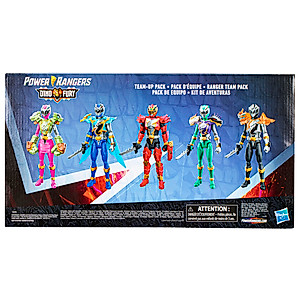 Power Rangers Dino Fury Team Up Pack, 6-Inch Action Figures, Toys for 4 Year Old Boys and Girls, Action Figure Set, Superhero Toys (Amazon Exclusive)
