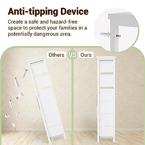 GarveeHome Tall Dresser for Bedroom, White Dressers & Chests of Drawers with 16 Drawers, Large Fabric Dresser for Storage and Organization