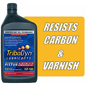 TriboDyn Tri-Guard 1100 ISO 100 Piston Synthetic Air Compressor Oil (1 Quart)