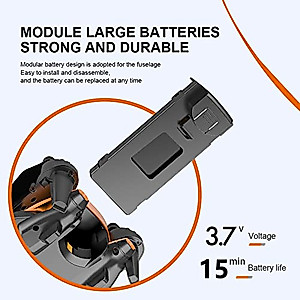 F187 Foldable Drone with Dual 1080p HD Camera, Mini Remote Control Quadcopter with LED Lights, WiFi FPV Real-Time Transmission, Auto Return, Follow Me, Headless Mode, 3D Flips, with Batteries (Black)
