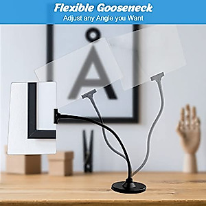 4X Magnifying Glass with Stand, 10"x6" Flexible Gooseneck Magnifying, Large Page Magnifier for Reading Small Prints & Low Vision Seniors with Aging Eyes