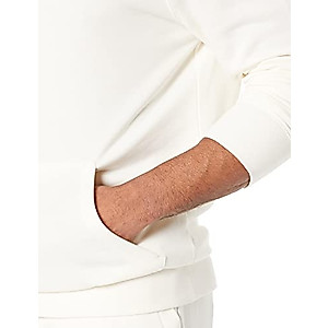 Amazon Essentials Men's Lightweight Long-Sleeve French Terry Hoodie, Eggshell White, XX-Large