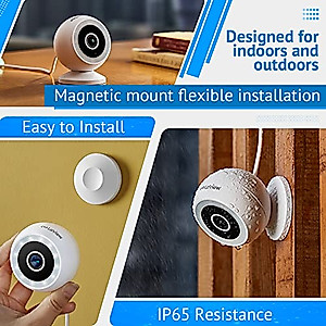 LaView 4MP 2K Security Cameras Outdoor Indoor Wired,IP65, Starlight Sensor & 100 Ft Night Vision,Motion/Person Detection,2-Way Audio/Spotlight,US Cloud,Compatible With Alexa,iOS & Android & Web Access
