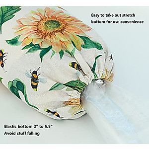 Plastic Bag Holder Trash Bags Organizer 2Pcs, Wall Mount Grocery Garbage Bag Storage Carrier Dispenser for Home Kitchen Decor