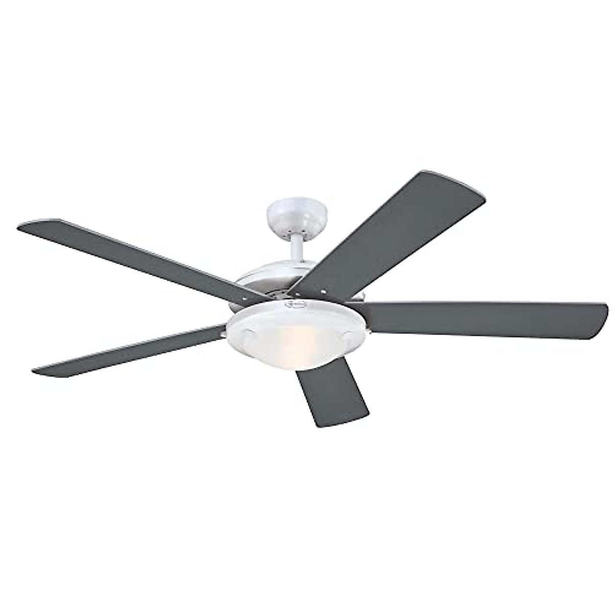 Westinghouse 7305500 Comet LED Ceiling Fan, 52 Inch, White, Frosted Glass