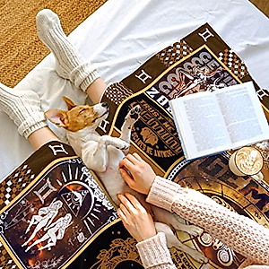 Gemini Zodiac Gift Constellation Blanket Astrology Gifts Throw Blanket Birthday Gift Idea Lightweight Microfiber Flannel Decorate Blanket for Women Men Size 50"X40"