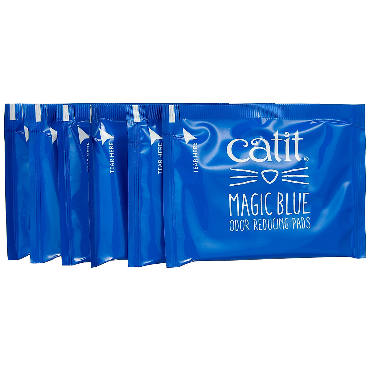 Catit Magic Blue Cat Litter Box Air Purifier, Refill Pads