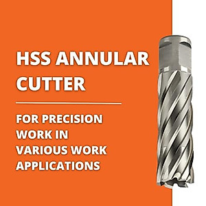 Jancy Slugger by Fein - HSS Nova Annular Cutter with Centering Pin - 3/4" Straight Shank, 2" Depth, 11/16" Diameter - 63134175042