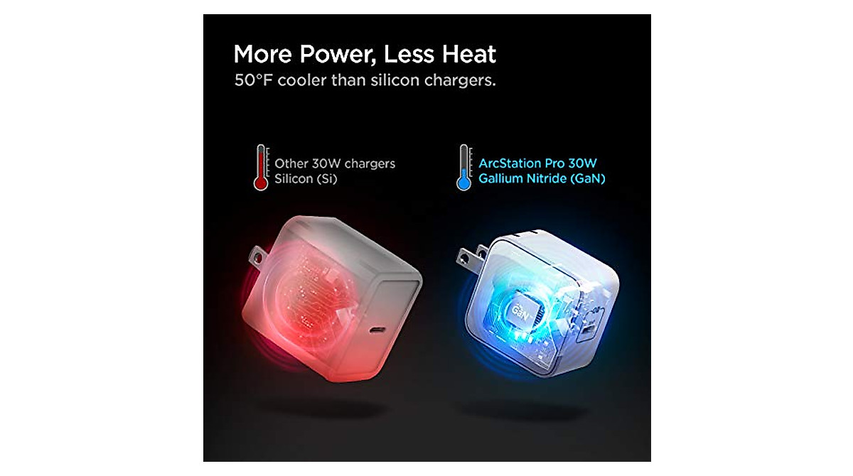 Spigen 30W USB-C GaN Charger - Fast, Compact & Foldable