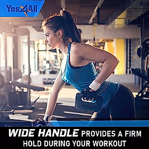 Yes4All Cast Iron Ruck Plate, Weighted Plate for Rucking, Swings, Squat, Strength Training, Fitness Workout, and Home Exercises - 10LBS