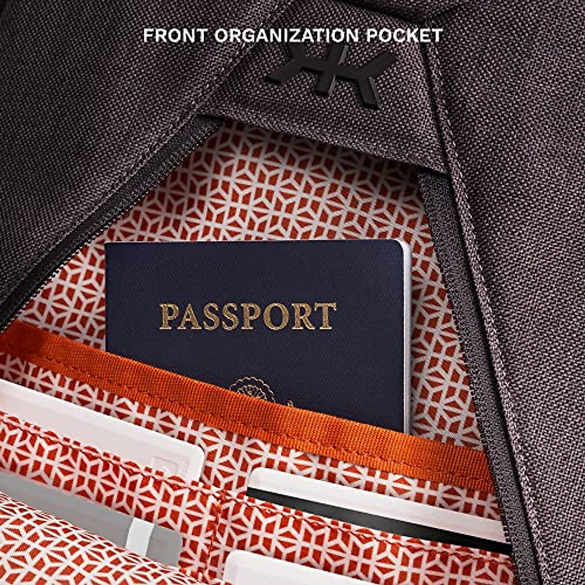 Knack Series 1 Laptop Backpack Fits up to 15 Inch - Knack Bags Carry-On Backpack, TSA Approved, Expandable Travel Backpacks (Stealth Black, Medium)