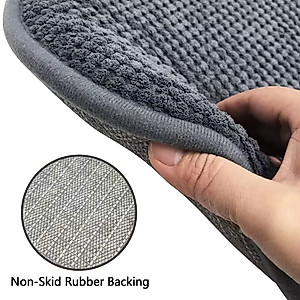 PAGGED Grey Foam Seat Cushions Kitchen Chairs Pads for Dining Chairs Non Slip Office Seat Cushions Washable U Shaped Soft Thick Large Metal Wooden Chair Cushions,17" x 15"