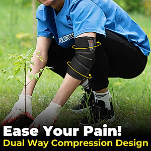 ZOYER Elbow Brace for Tendonitis and Tennis Elbow for Women and Men, Adjustable Elbow Support with Customized Pressure, Suitable for Pain Relief, Sports Injury Recovery, Sprains, Strains, Arthritis