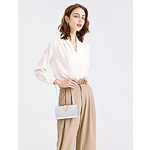 Beaguful Women's Fashion Evening Bags with Golden Leaves Crossbody Shoulder Handbag Chain Removable Silver