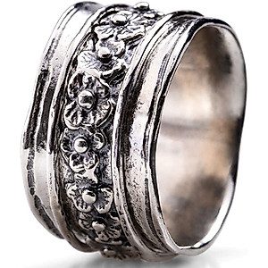 Joolala Sterling Silver Women’s Ring – 925 Silver Rings for Women – Elegant and Stylish Design – Various Models – Gorgeous Oxidized Finish – Ideal Promise Ring, Anniversary (10)