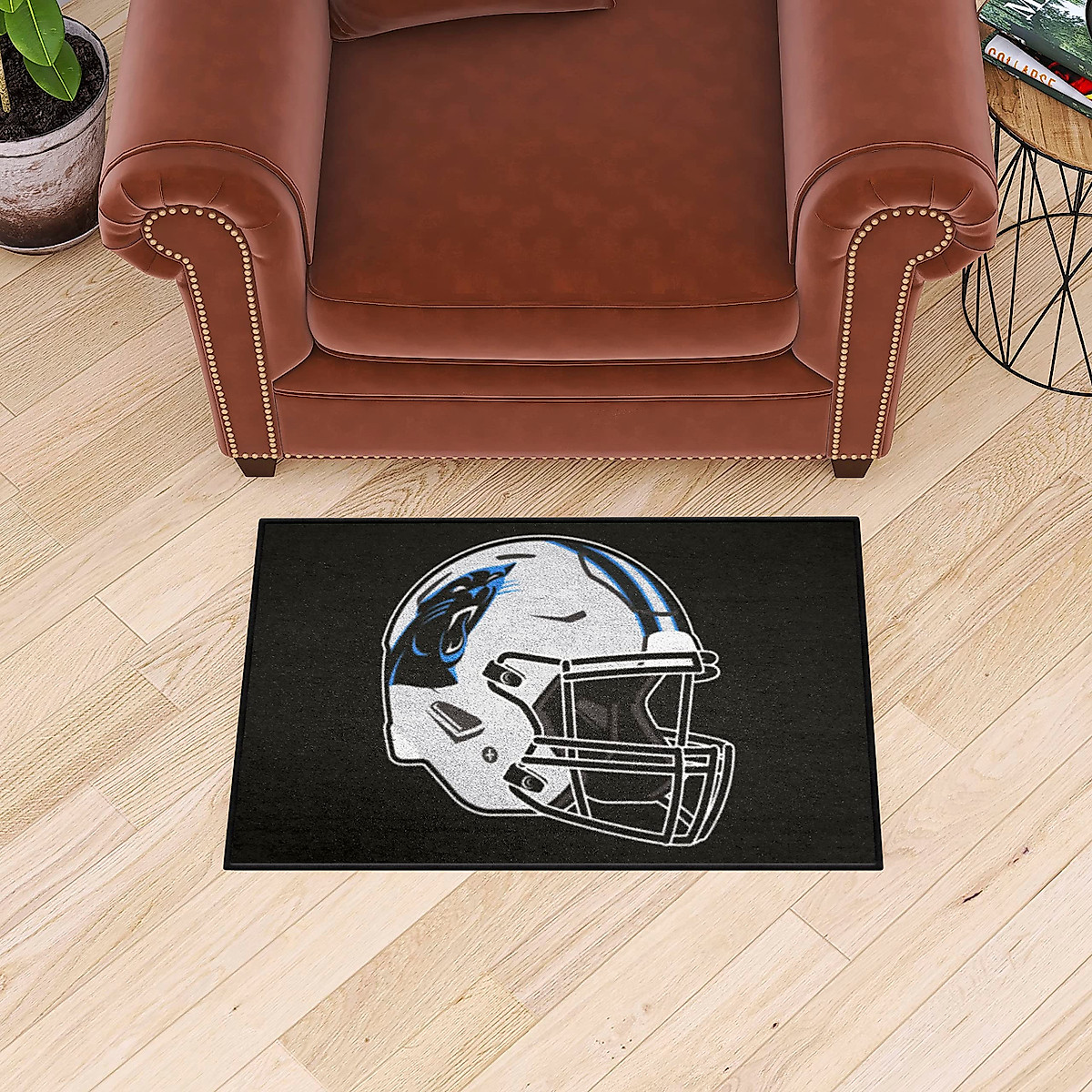 FANMATS - 5699 NFL Carolina Panthers Nylon Face Starter Rug , 19"x30"