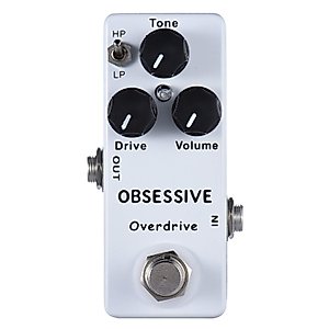 Moskyaudio Mini Obsessive Overdrive Effect Pedal with True Bypass Switch