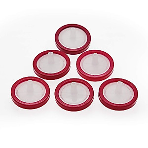 AMTAST Hydrophobic PVDF Syringe Filter Non Sterile 25mm Diameter 0.22um Pore Size (Pack of 10)