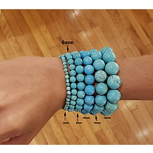 LTC Designs Dyed Multi Colored Freshwater Cultured Pearl Seven-Piece Stretch Bracelets Set 6-6.5 for Women, Teens, and Girls