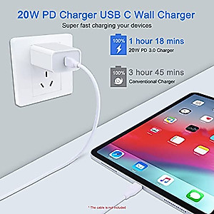 20W Fast Charger Box USB C Brick Block Charging Plug Power Adapter Compatible for iPhone 14,14 Pro Max,13,13 Pro Max,12,11;Samsung Galaxy S23,S23 Ultra,S23+,S22,S21 FE,A54,A03s,A14,A13,Z Flip4,Z Fold4