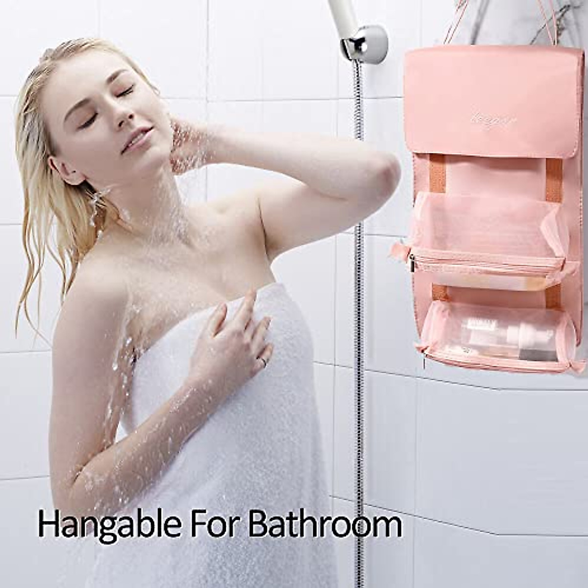 shower caddy portable dorm room essentials for college students girls bathroom caddy dorm storage,travel shower caddy bag for camping bathroom caddy portable shower bags for women toiletry caddy,pink