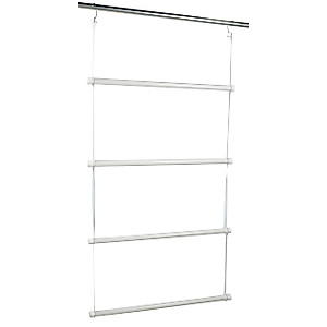 SSWBasics White PVC Tubular Ladder Mannequin - Great for Displaying Housewares, Bedding and Clothing