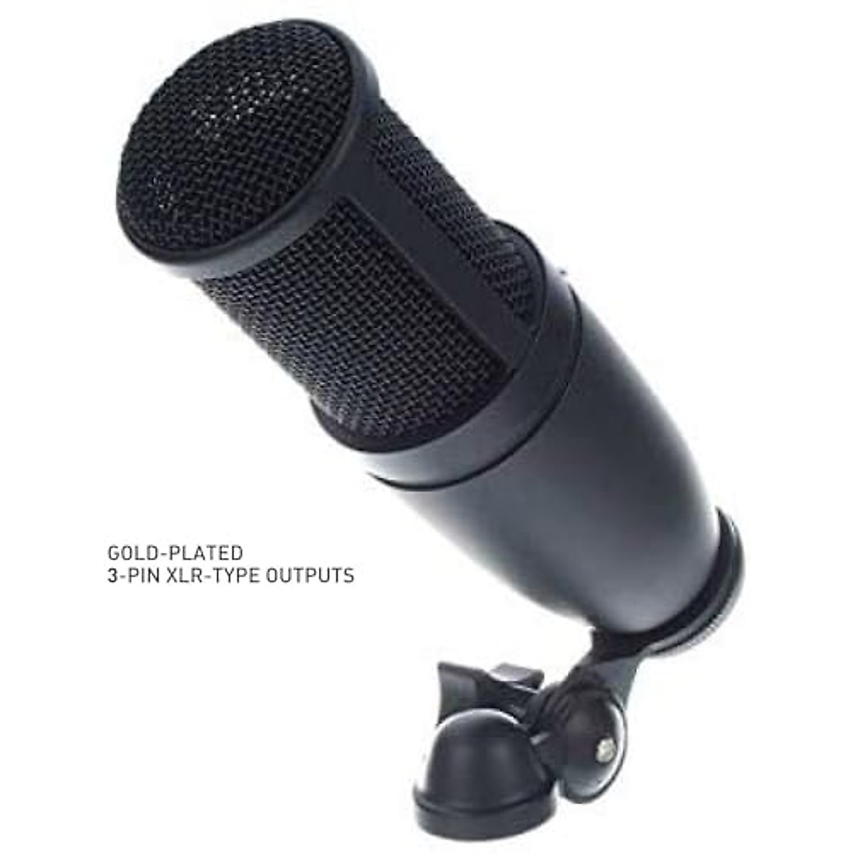 AKG Pro Audio P120 - Affordable 2/3-Inch Diaphragm Condenser Microphone for Clear Vocals & Instruments. Studio Recording or Live. XLR Connector. Black