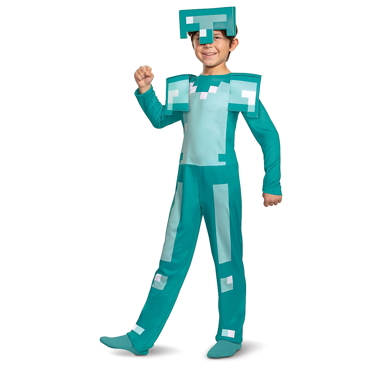 Disguise Minecraft Kids Armor Classic Costume Size 7/8, Blue