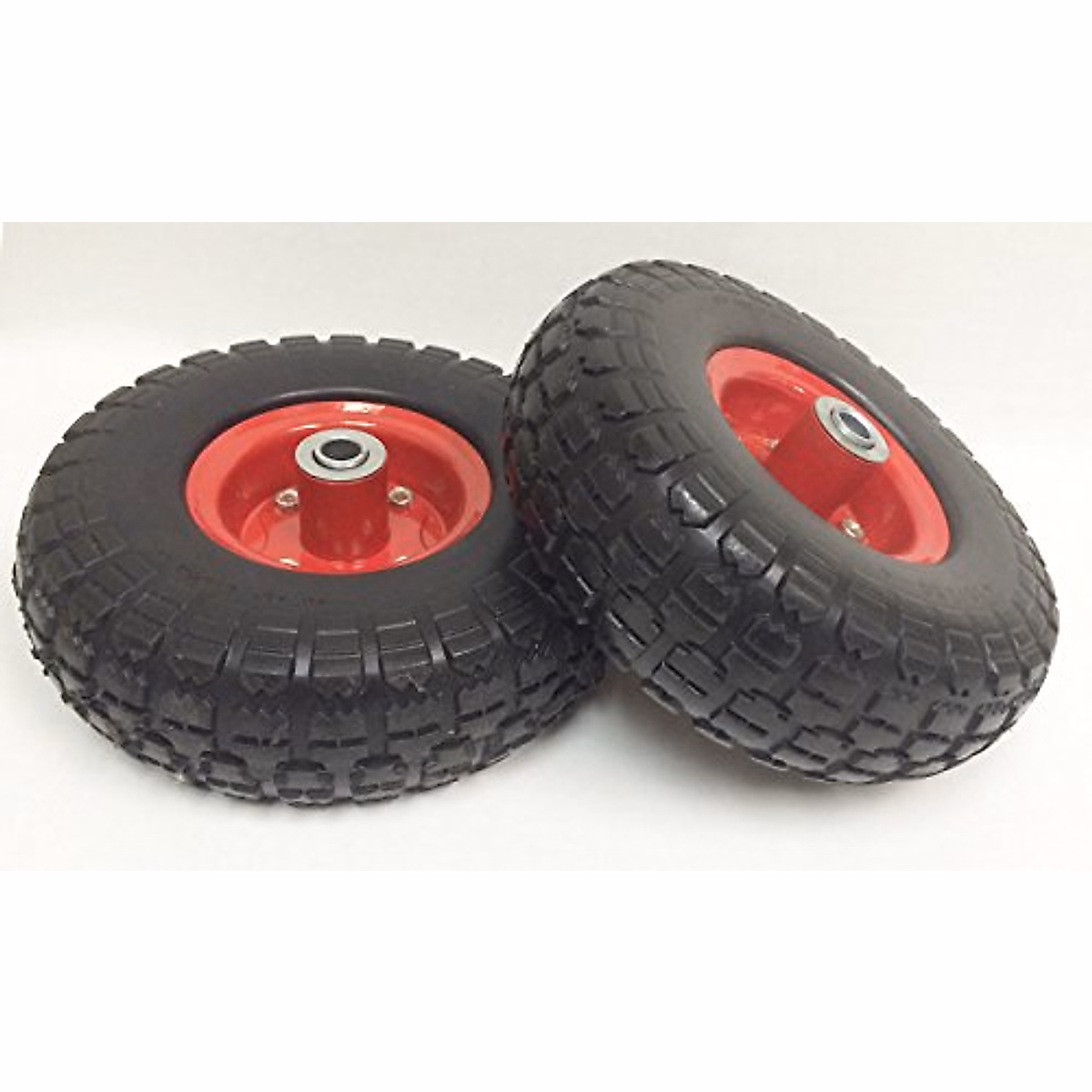 LIBRA 10" Flat Free Solid Tire Wheel 4.10/3.50-4 w 5/8" center bore for Dolly Handtruck Cart Generator Set 2-27019